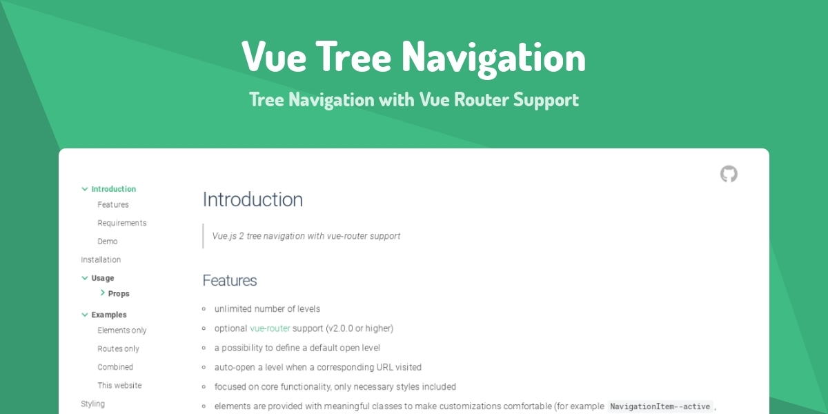 Vue Tree Navigation Tree Navigation With Vue Router Support Made 5336